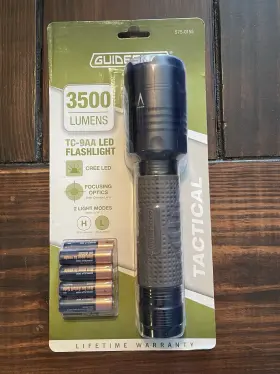 GUIDESMAN TC-9AA Cree Led Tactical Flashlight Batteries
