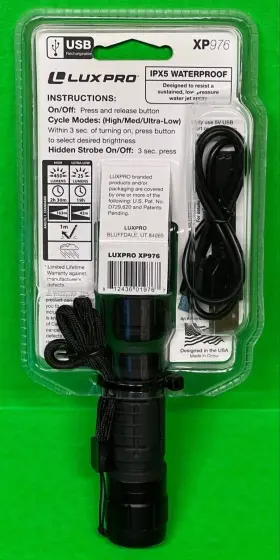 LUX.PRO XP976 Luxpro Led Rechargeable Flashlight