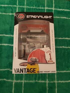 STREAMLIGHT Vantage Led Helmet Flashlight Box 080926691407
