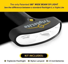 TRIPLELITE TL600-BLUE Led Flashlight Bright Light High Water